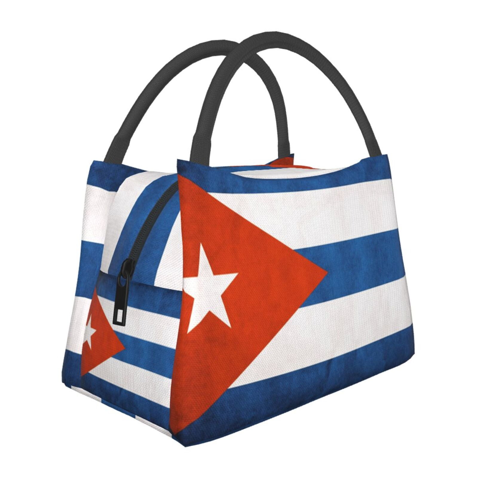 Flag Of Cuban Lunch Tote Bag Trendy Lightweight Reusable Stylish Bento ...