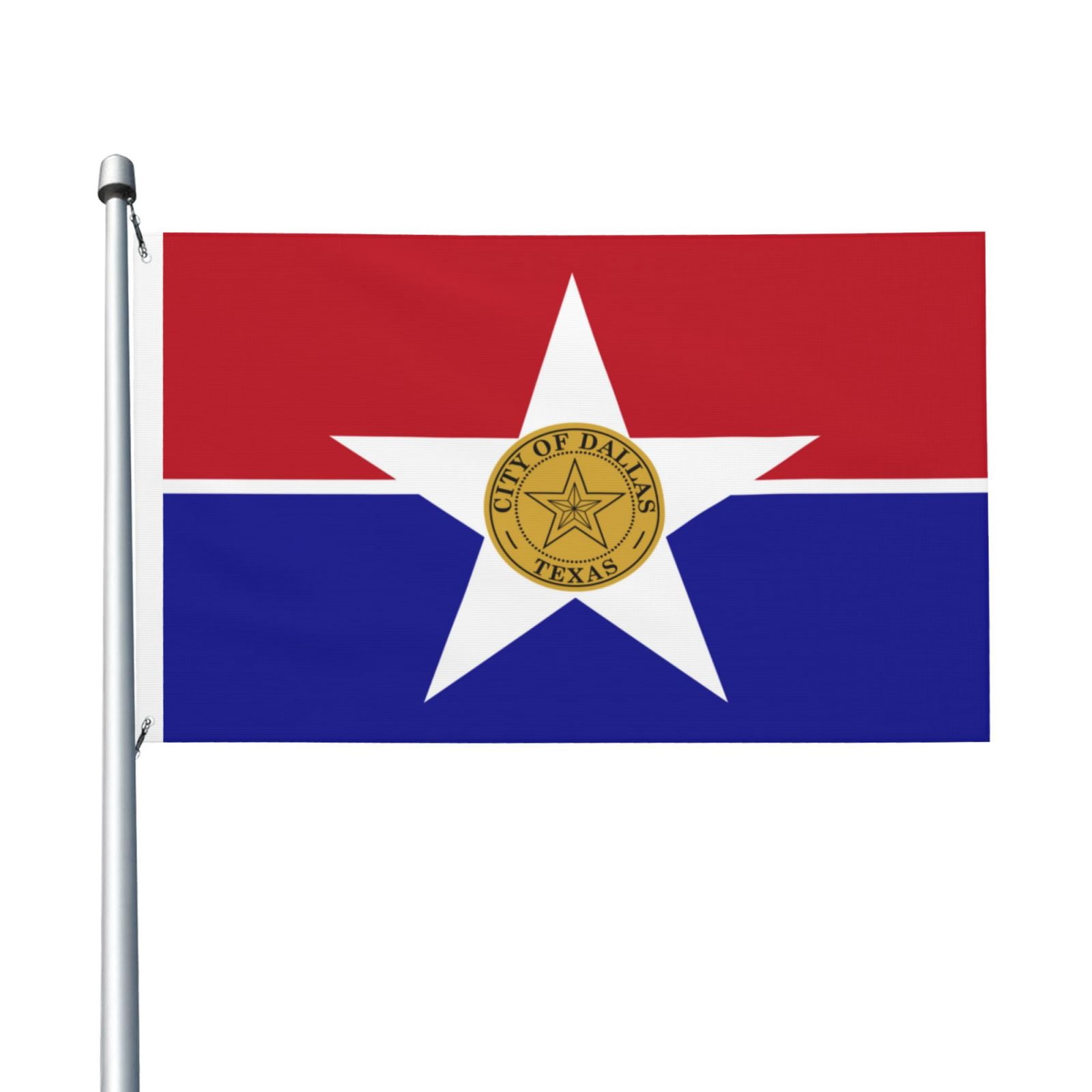Flag Of Dallas, Heavy Duty Polyester Falgs, Double Sided Flags Banner ...