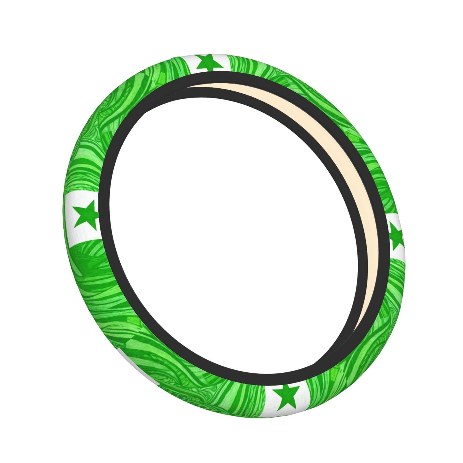 Flag Of Esperanto Anti-Slip Neoprene Steering Wheel Cover, Universal 15 ...