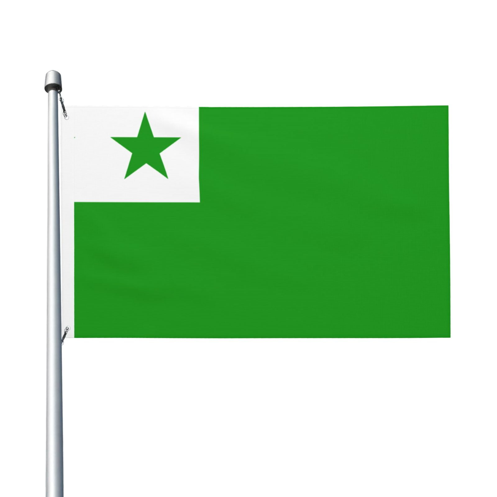 Flag Of Esperanto Flags 3 X 5 Foot Printed Bright And Vivid Colors Flag With Two Grommets ...