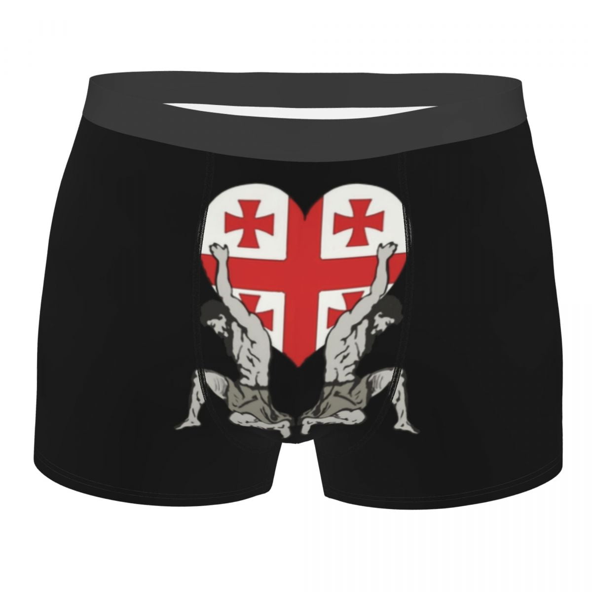 Flag Of Georgia Georgian Pride Underwear Men Stretch Boxer Briefs ...