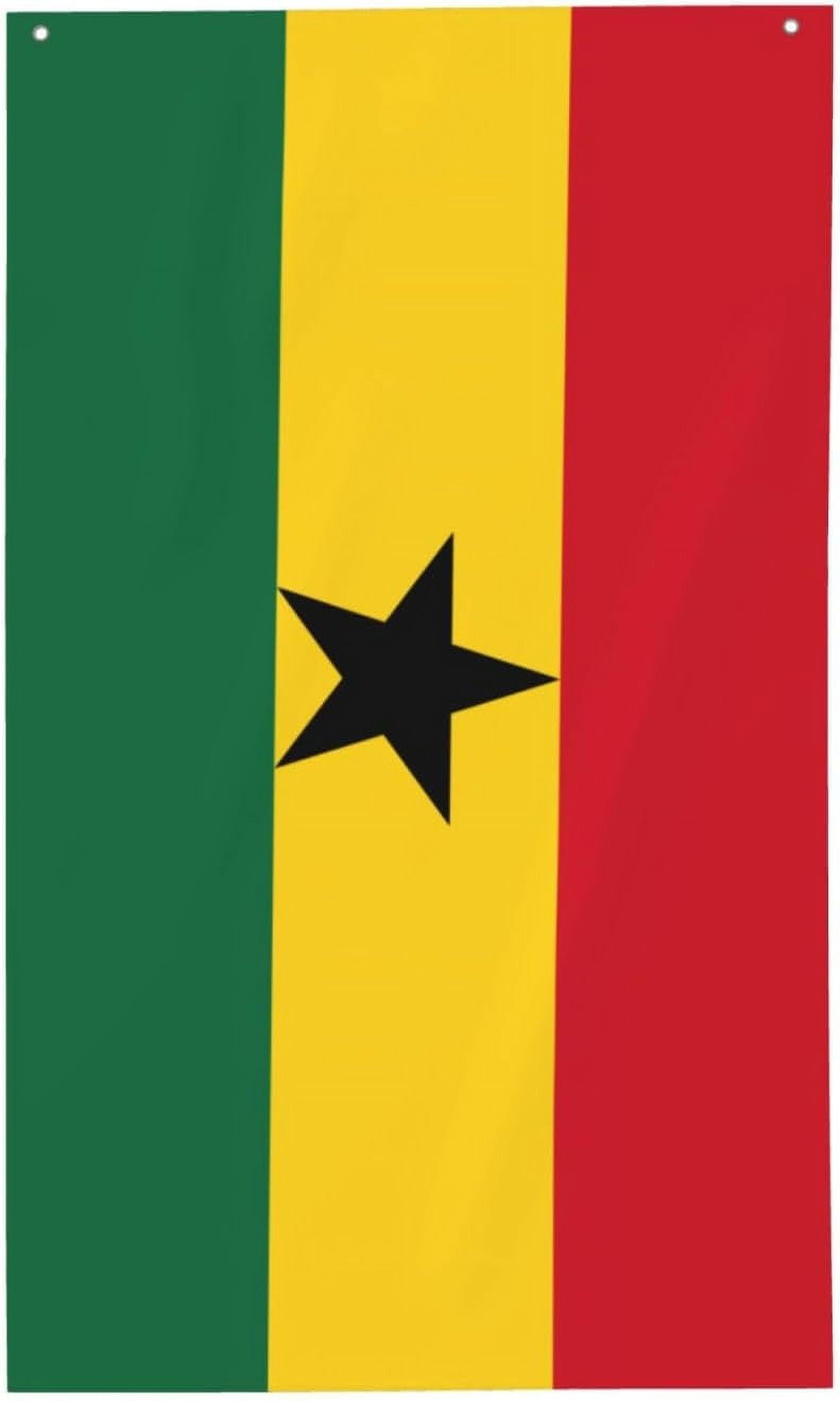 Flag Of Ghana Print Welcome The Four Seasons Garden Flag, Yard Outside ...