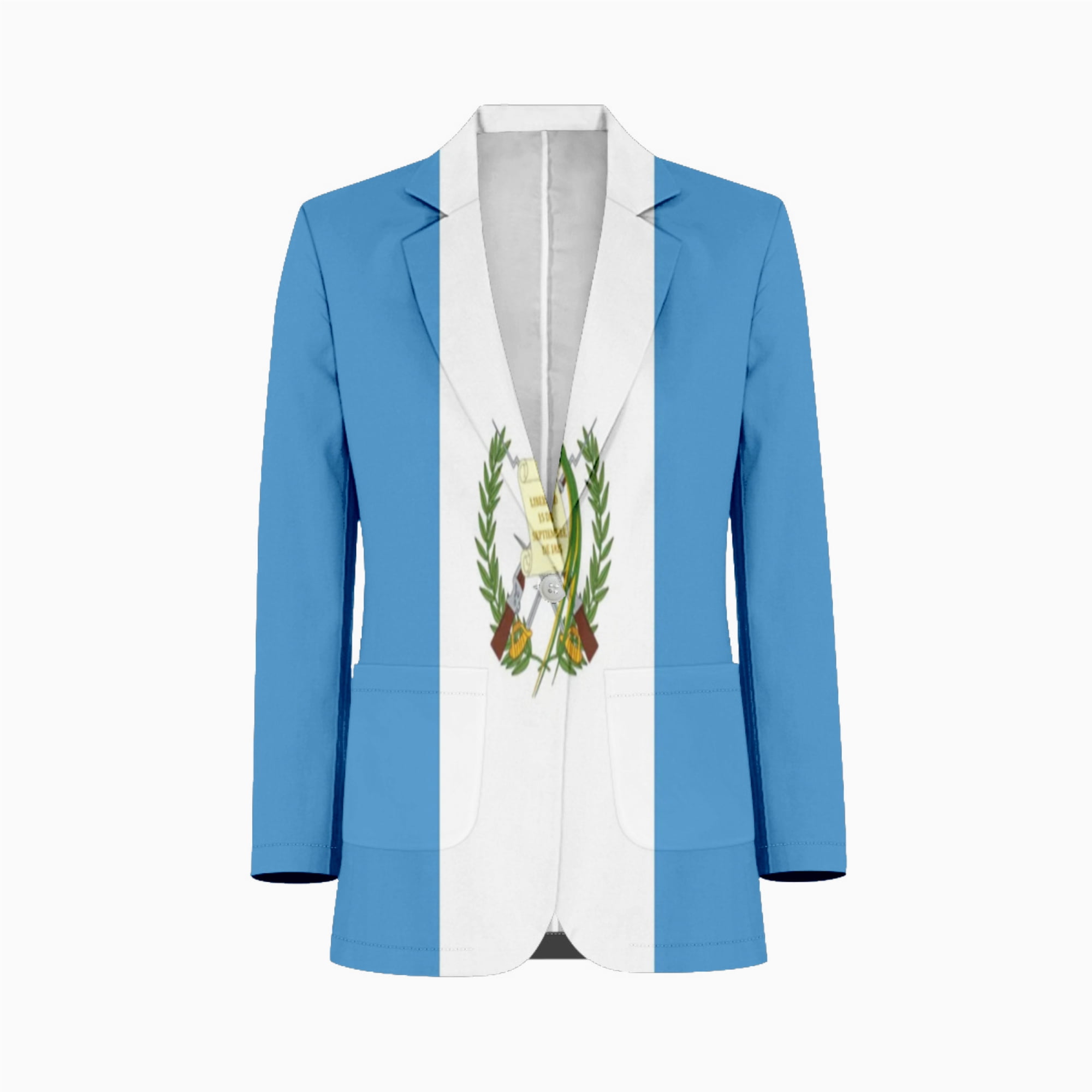Flag Of Guatemala Customized Men's Suits full man Shawl Collar ...