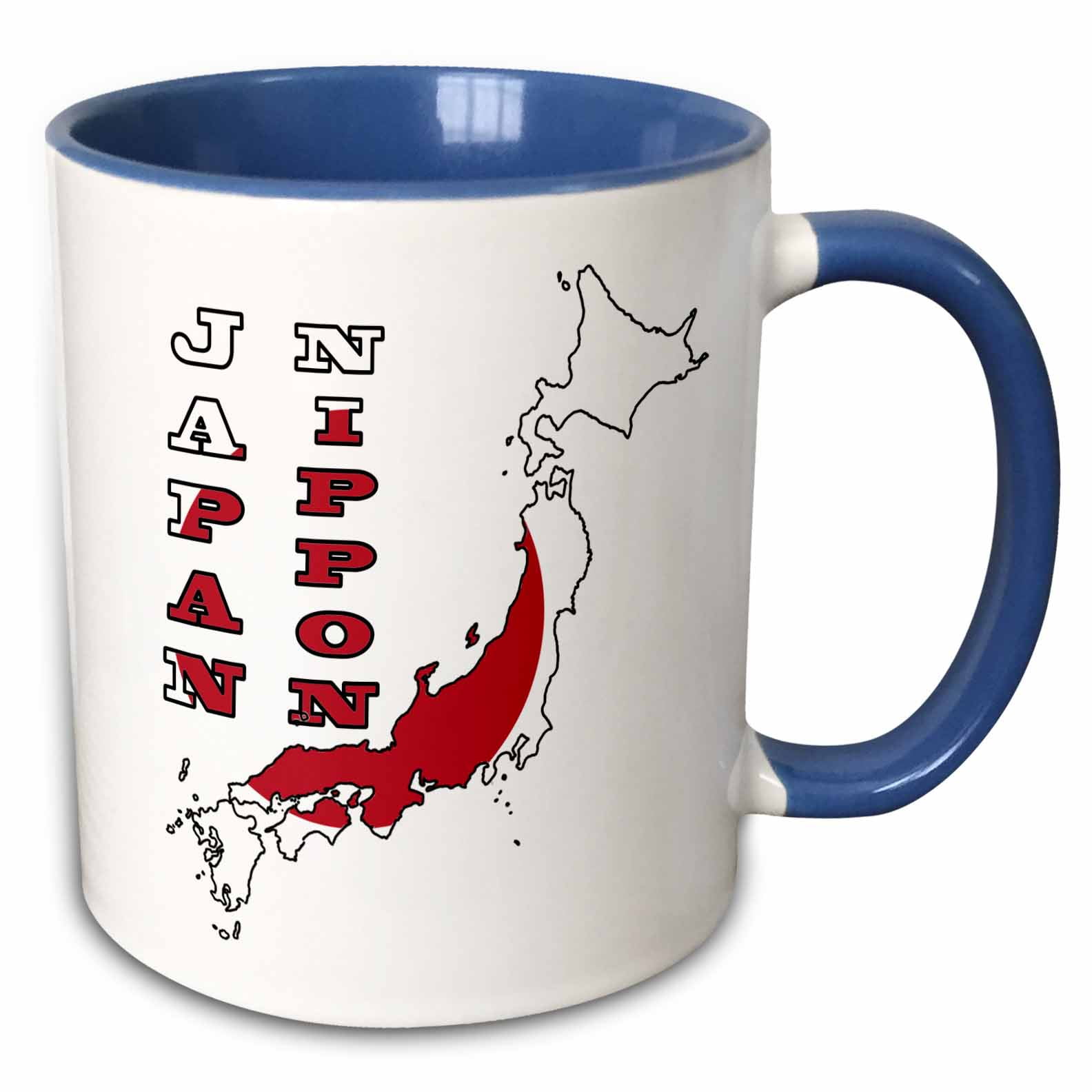 3drose, Flag of Japan in the Outline Map of Japan and the Names Japan ...