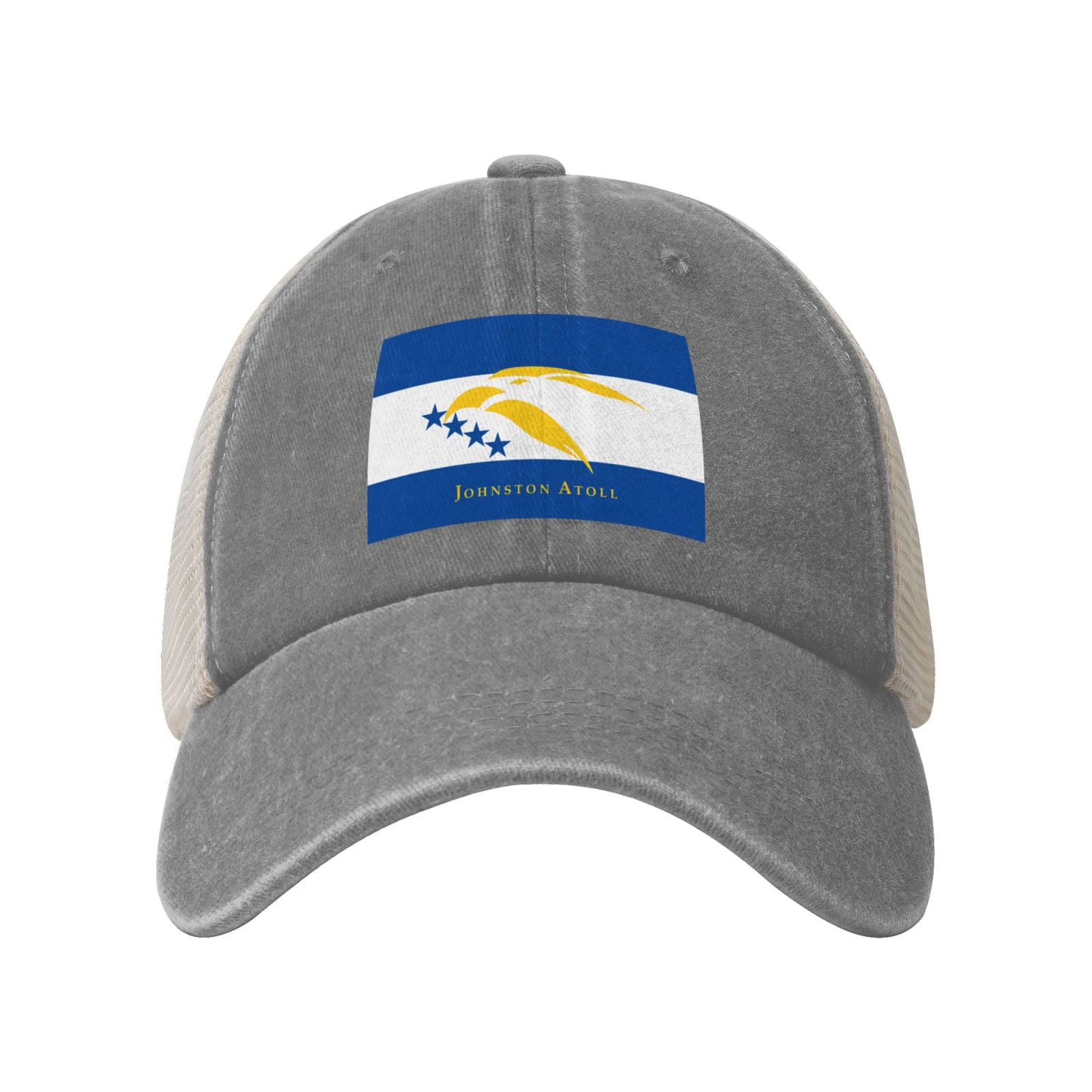 Flag Of Johnston Atoll Flag Unisex Cowboy Mesh Baseball Cap Adjustable ...