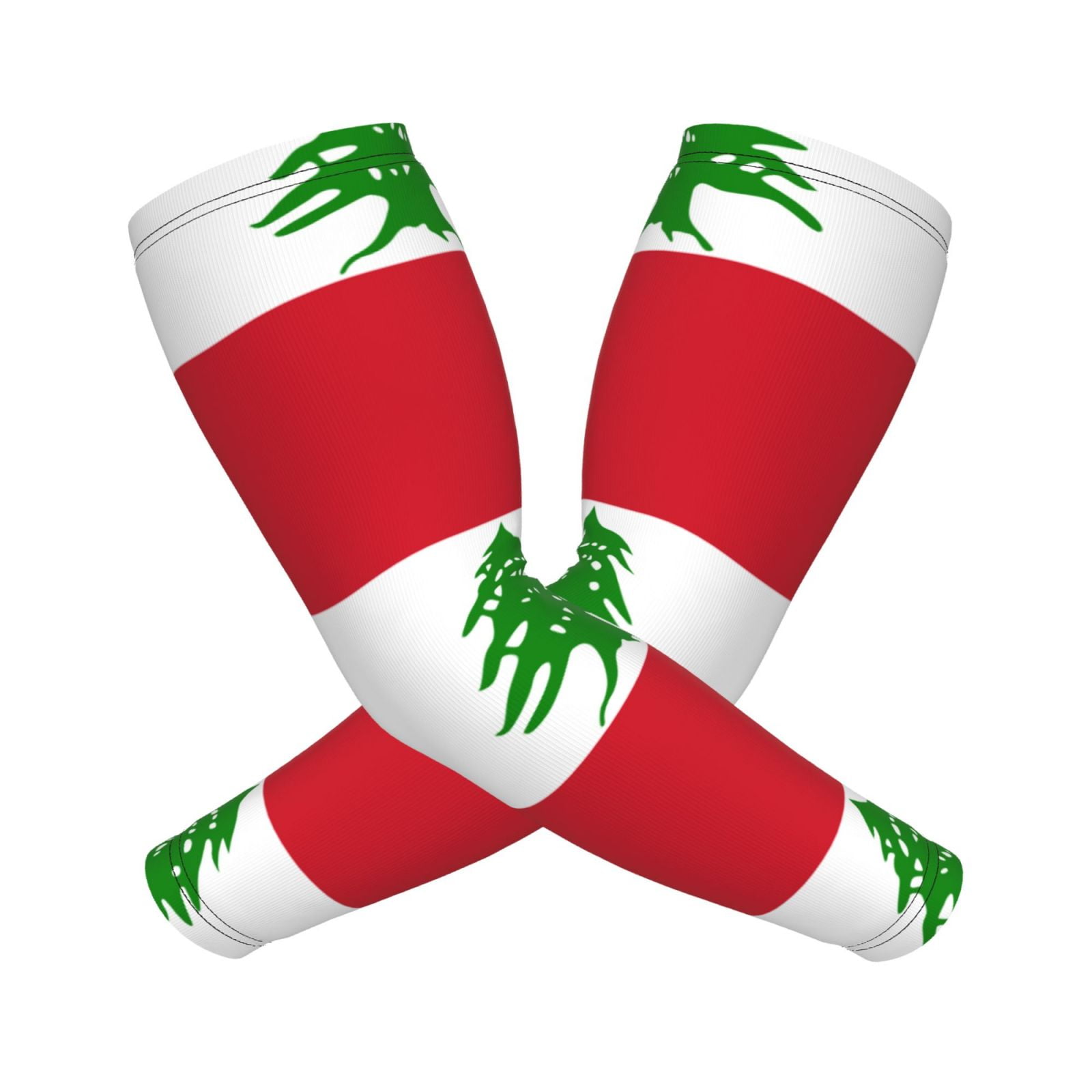 Flag Of Lebanon Sports Compression Arm Sleeves Football Baseball ...