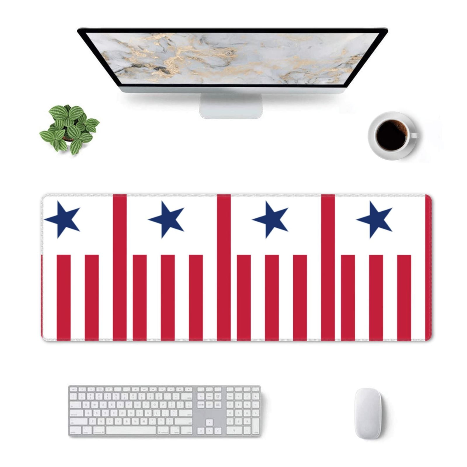 Flag Of Liberian Large Gaming Mousepad For Office Computers Laptop ...