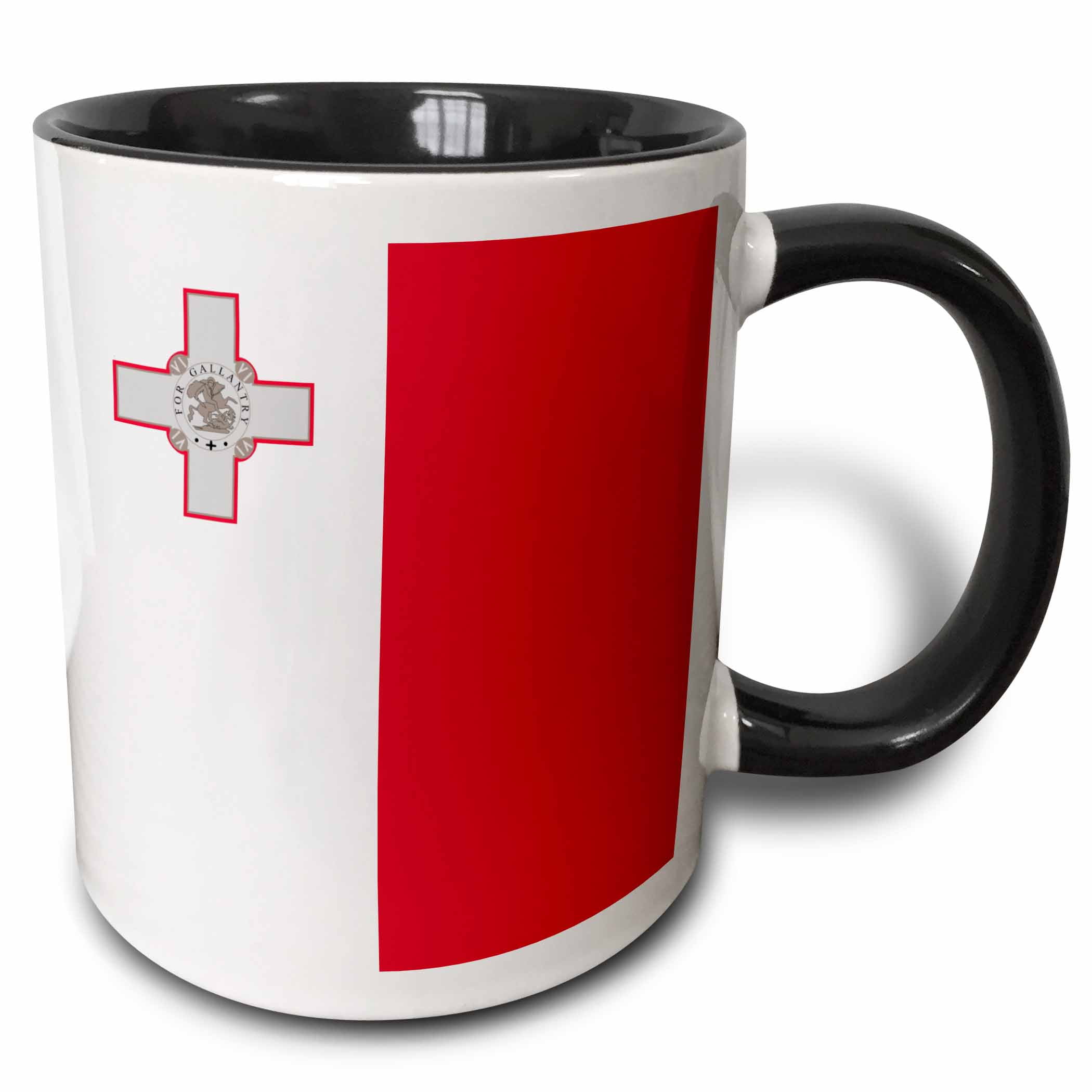 3drose, Flag of Malta - Maltese White and Red with Silver George Cross ...