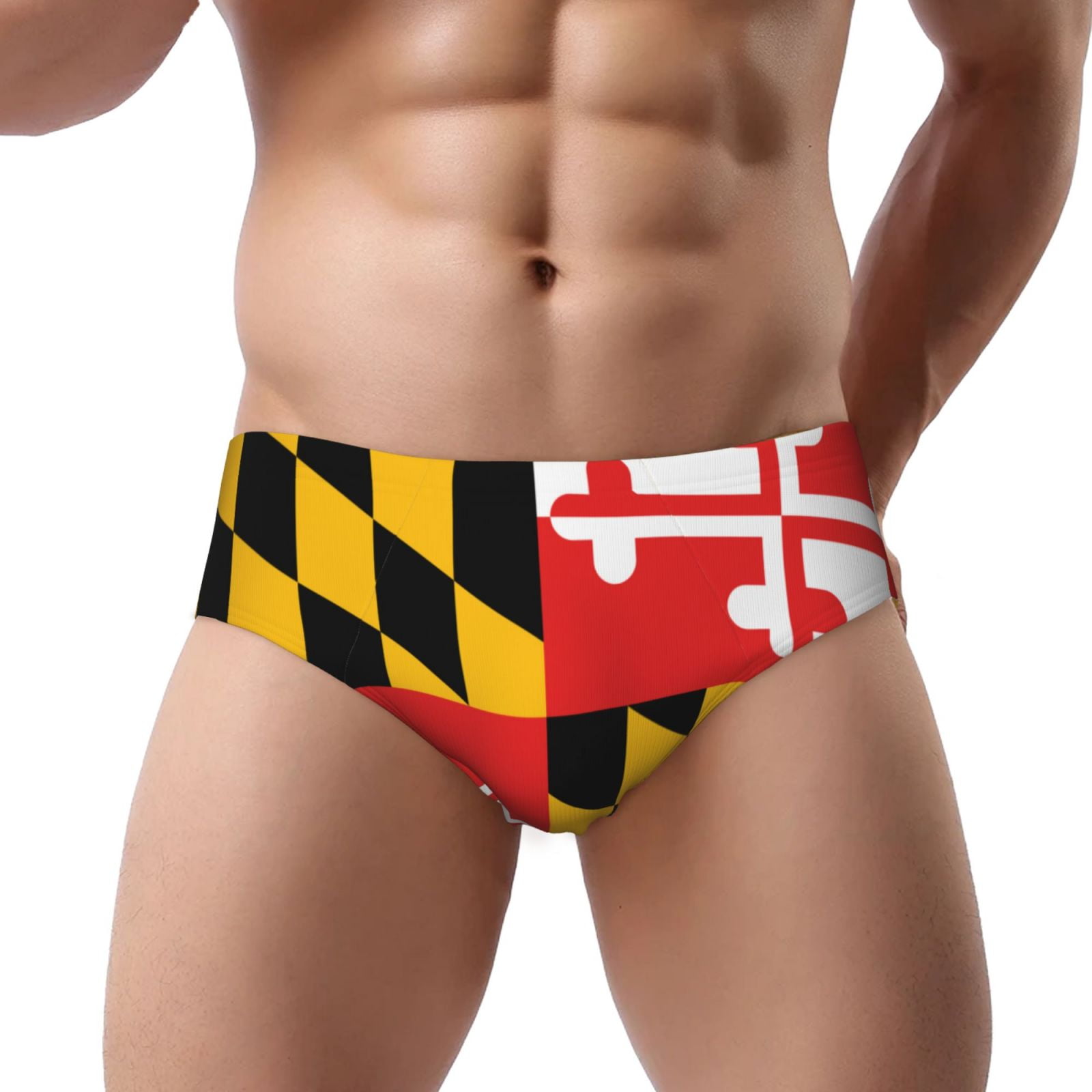Flag Of Maryland Pattern Low Rise Mens Briefs Underwear With Supportive Contour Pouch - Walmart.com