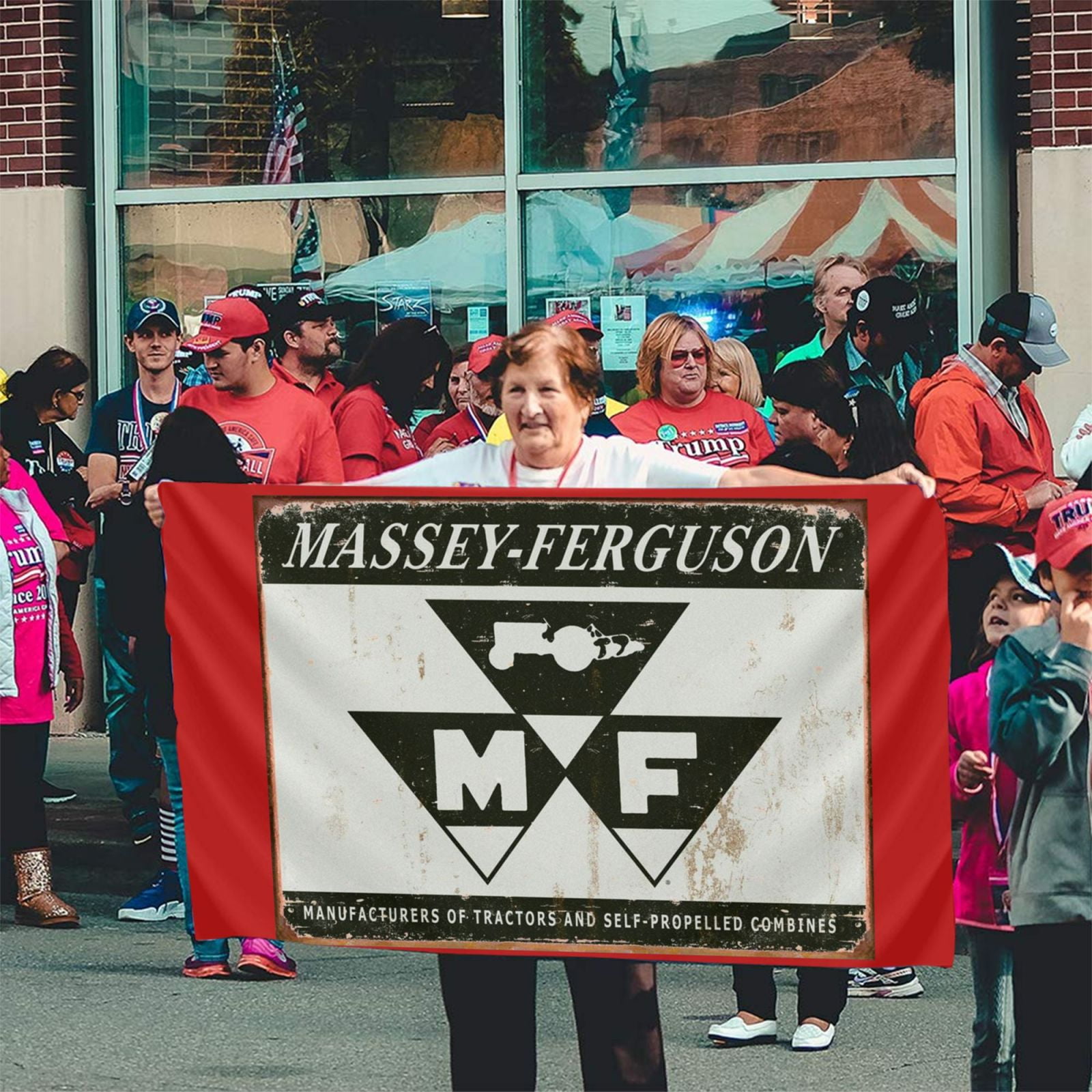 Flag Of Massey Ferguson Tractors 3 X 5 Foot Outdoor Decorative Flag ...