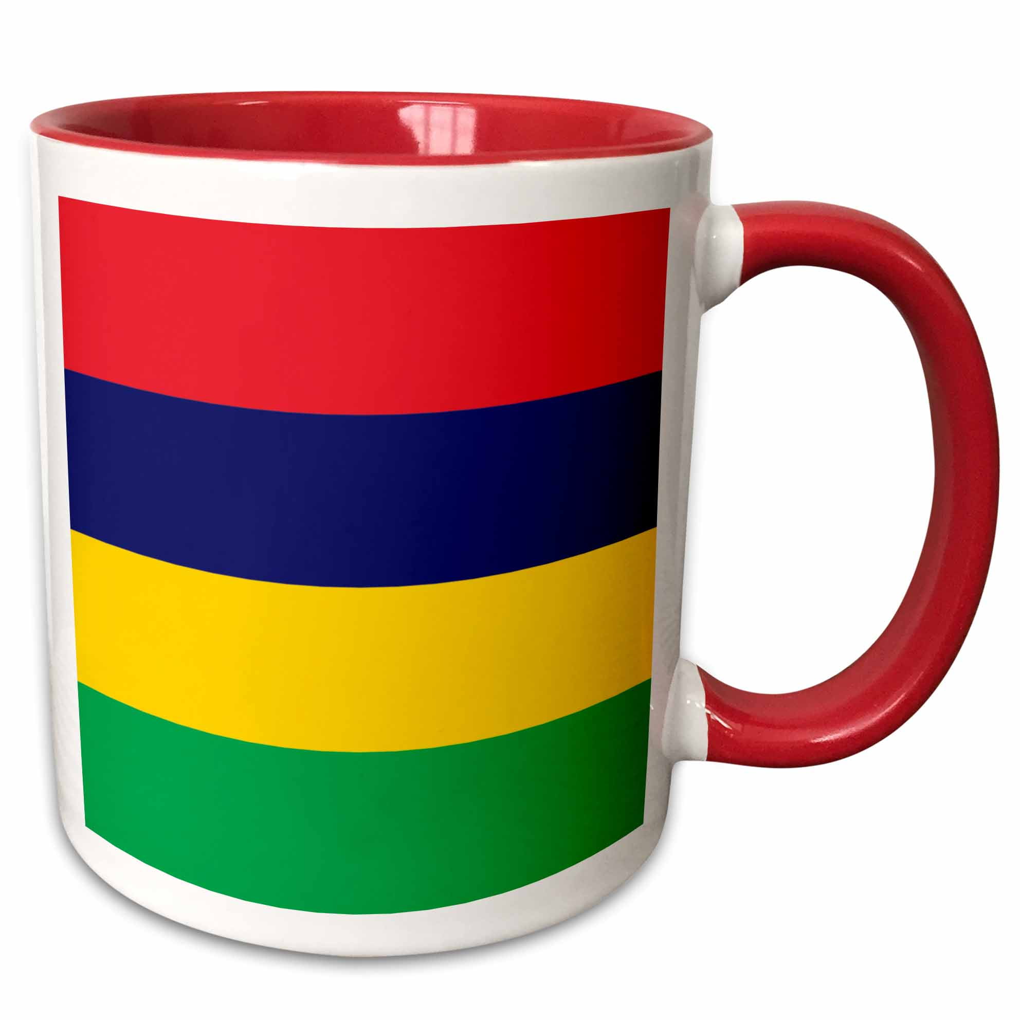 3drose, Flag of Mauritius - Red Blue Yellow Green Colorful Horizontal ...