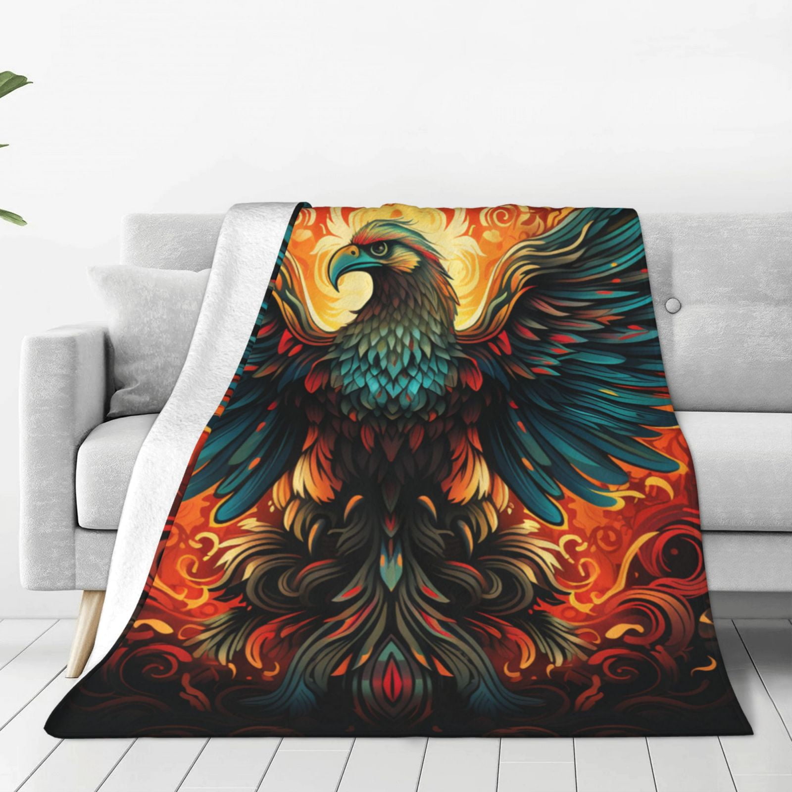 Flag Of Mexico Eagle Mexican Flags Art Throw Blanket Decorative Soft ...