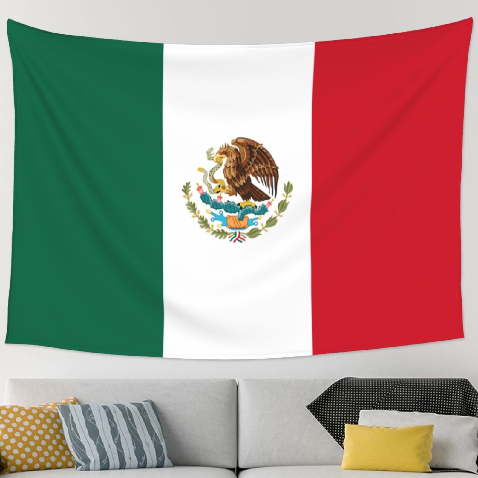 Flag-Of-Mexico Tapestry Bedroom Living Room Tapestry Room Decorative ...