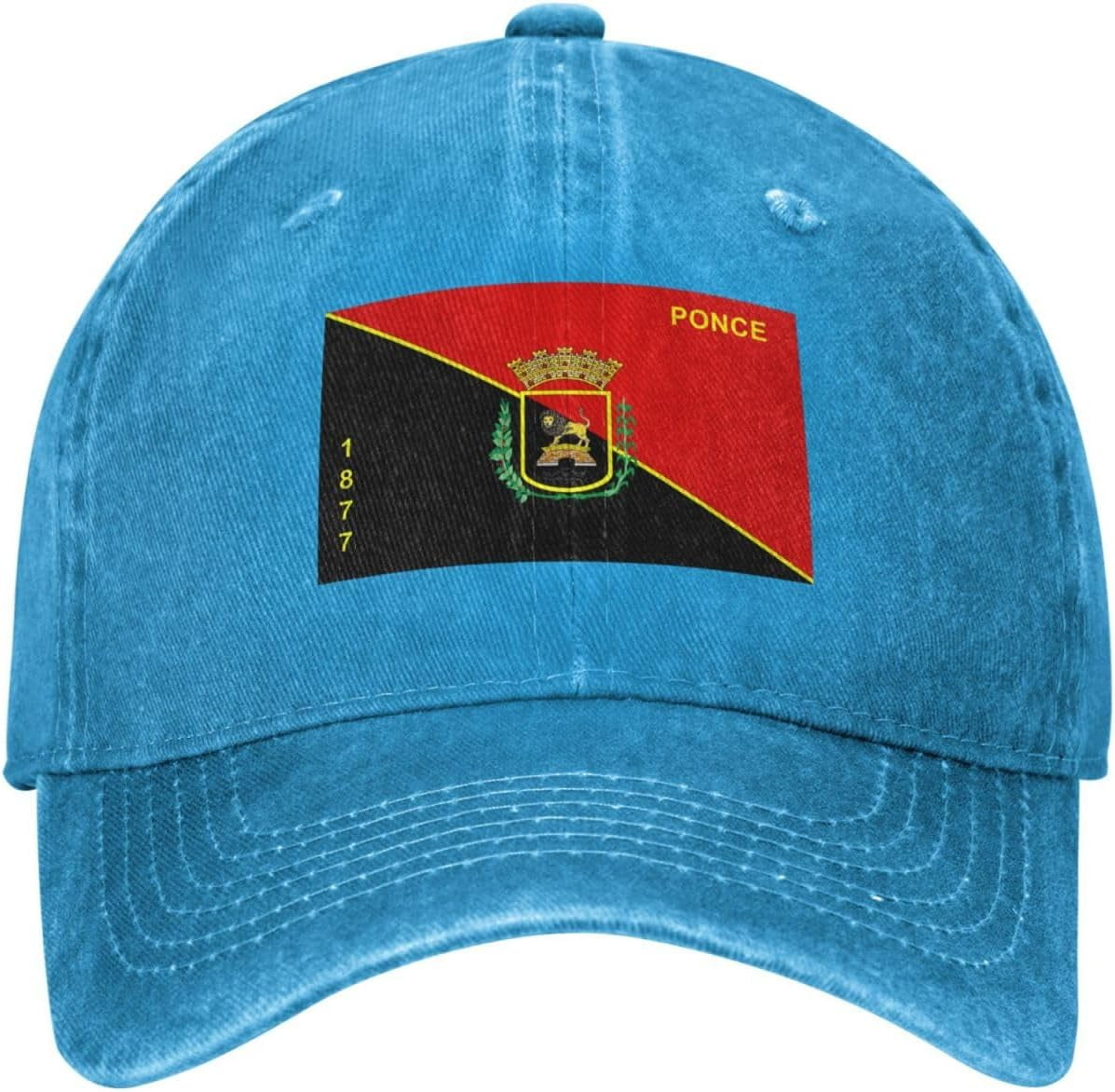 Flag Of Ponce, Puerto Rico - 1877 Version Baseball Cap For Men Women ...