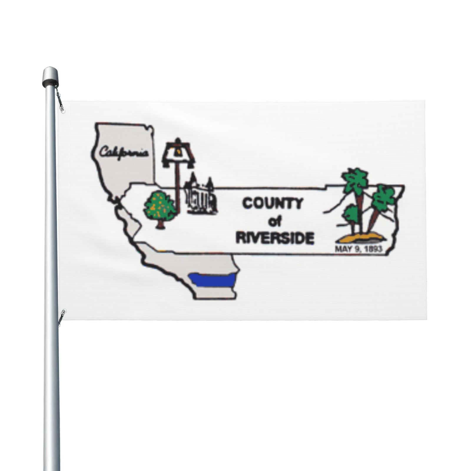 Flag Of Riverside County, California, Heavy Duty Polyester Falgs ...