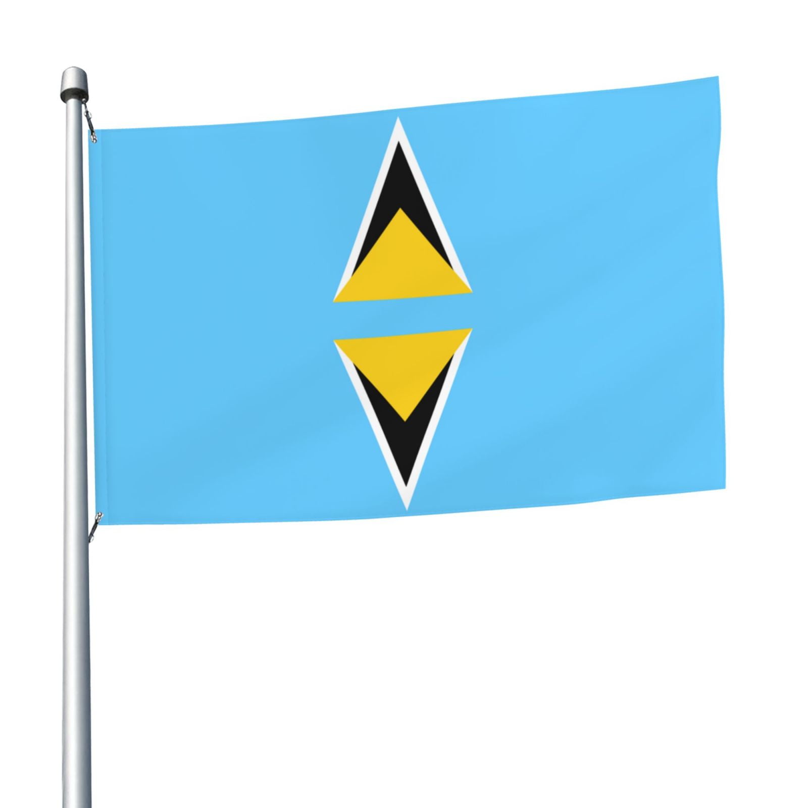 Flag Of Saint Lucia Flag 5x8 Ft Print Vivid Color Light-Weighted Flags ...