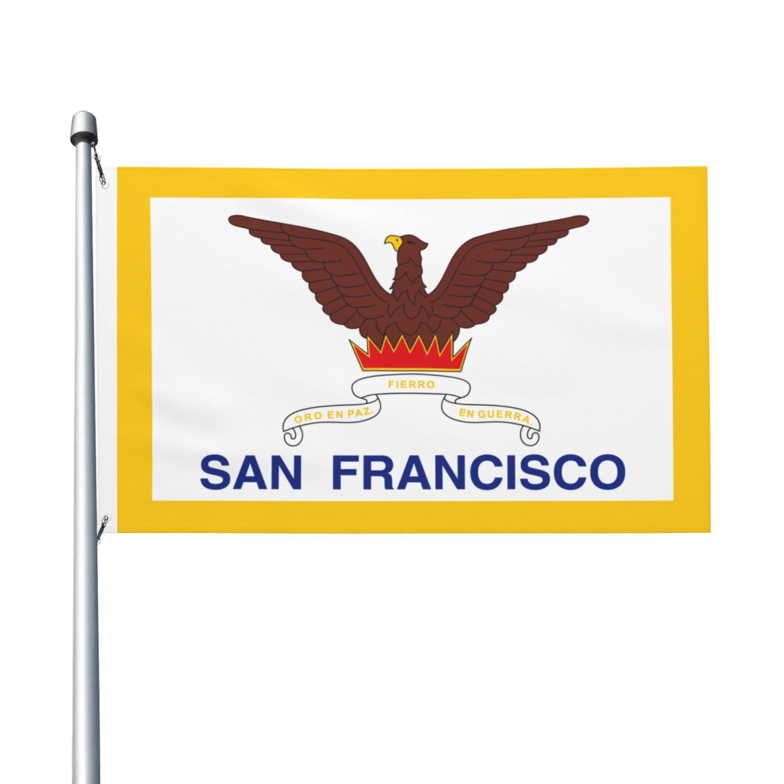Flag Of San Francisco, California, Heavy Duty Polyester Falgs, Double ...