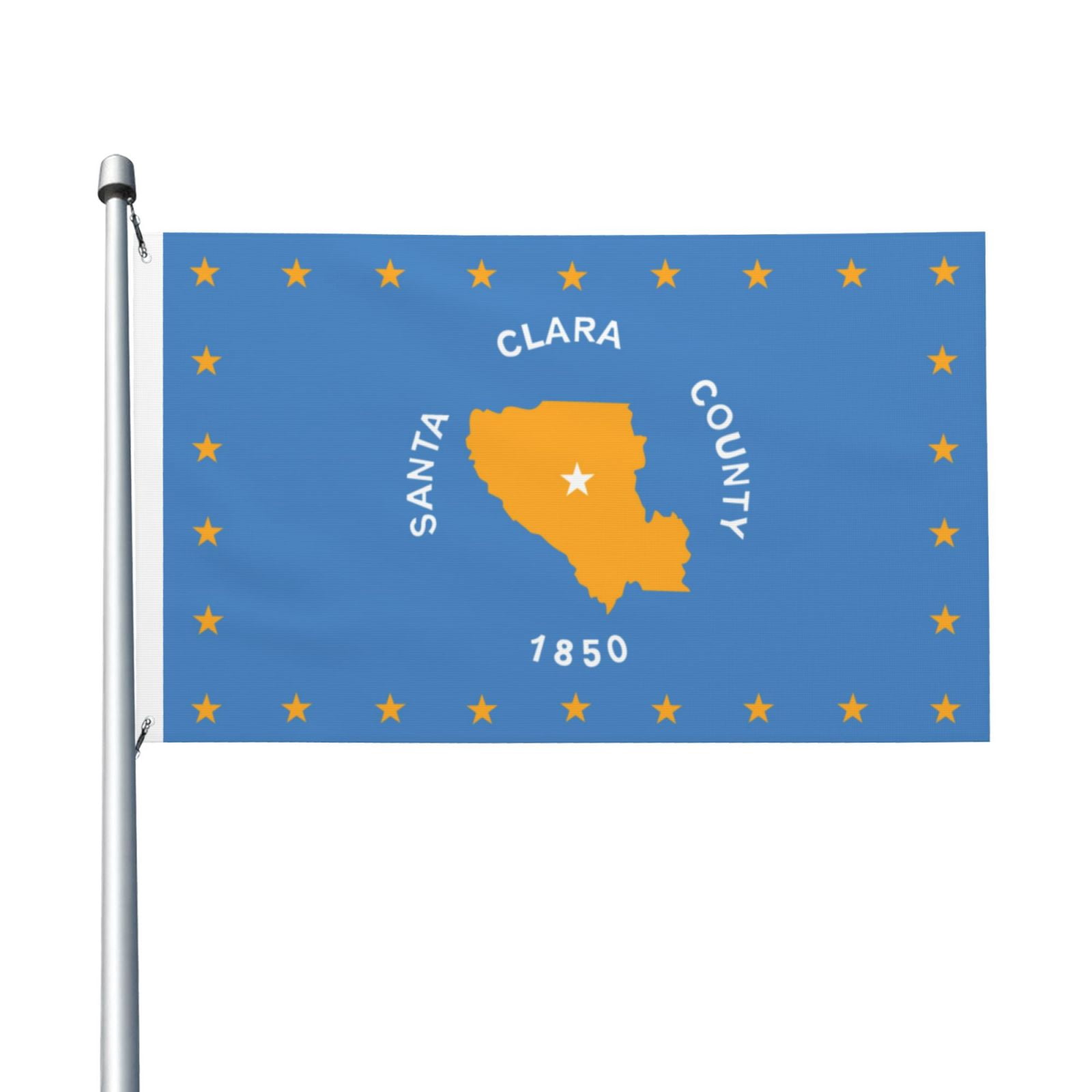 Flag Of Santa Clara County, California, Heavy Duty Polyester Falgs ...