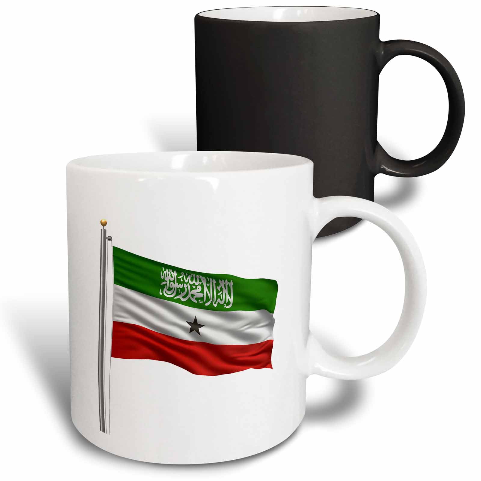 3drose, Flag of Somaliland on a Flag Pole Over White Somalilander, 11oz ...