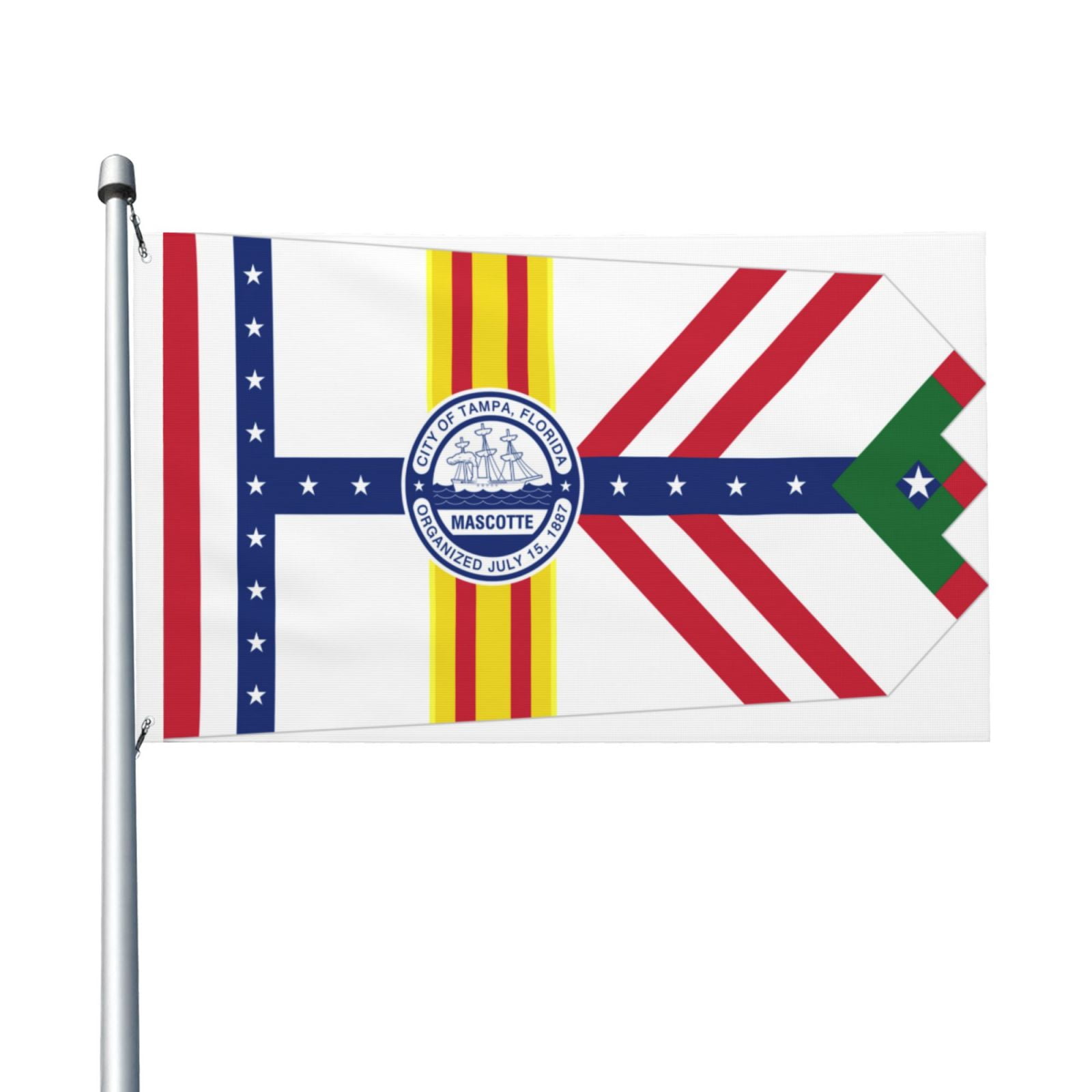 Flag Of Tampa, Florida, Heavy Duty Polyester Falgs, Double Sided Flags ...