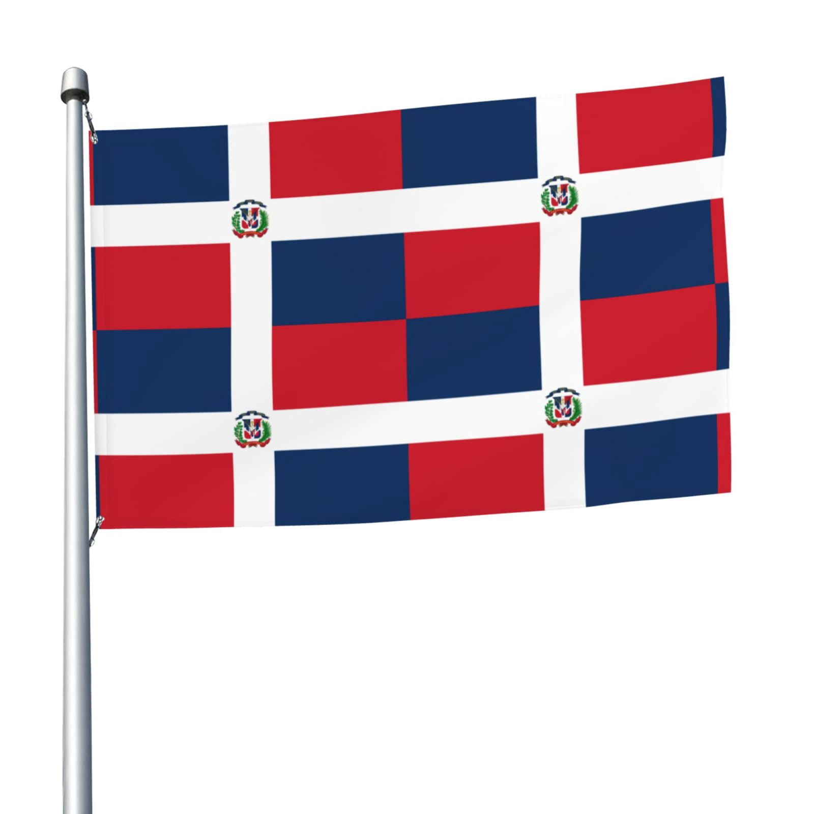What Is The Color Of The Dominican Republic Flag