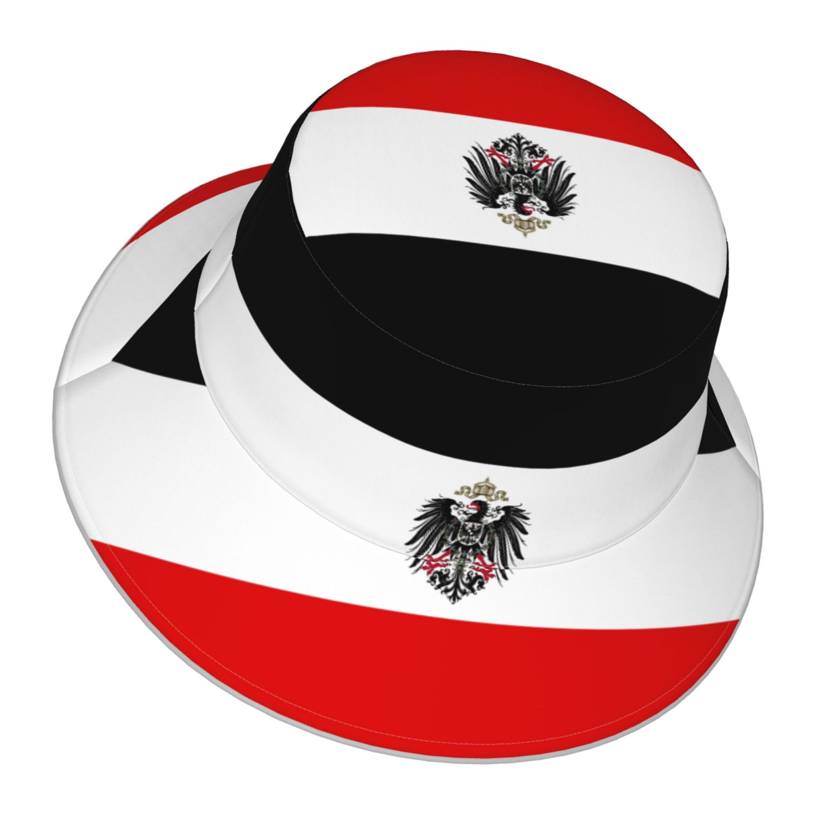 Flag Of The German Empire Bucket Hat With Reflective Stripe Beach Sun ...