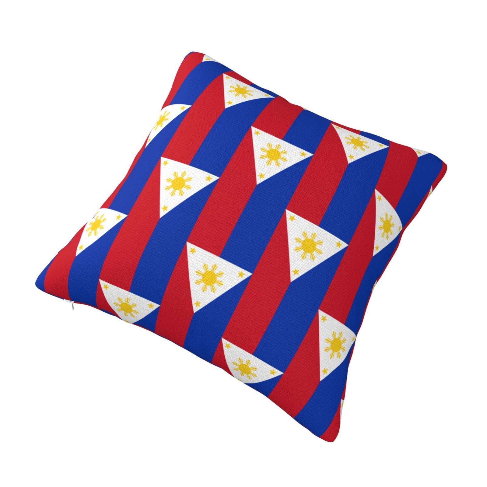 Flag Of The Philippines Throw Pillow Cushion Cover Colorful Decorative ...