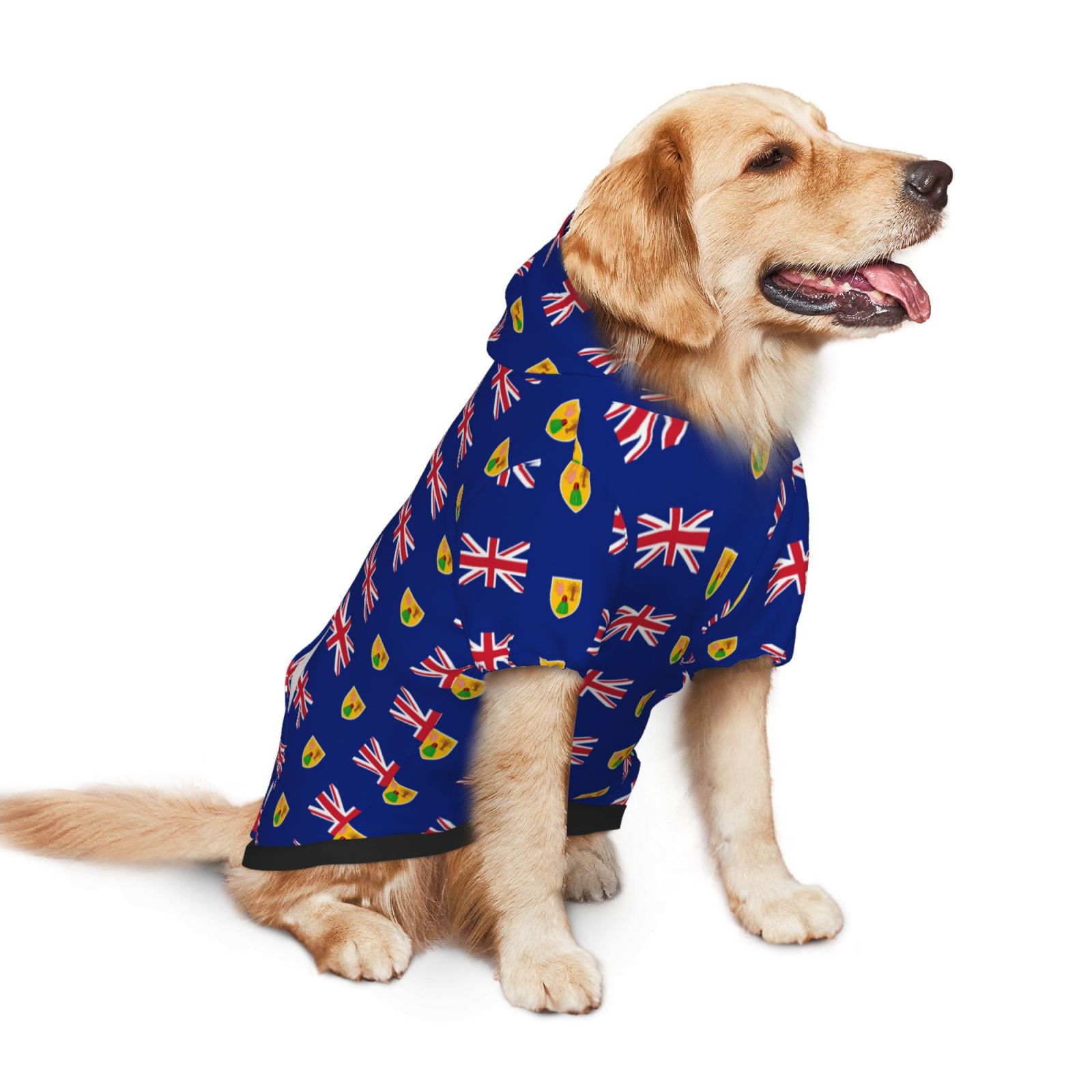 Flag Of The Turks And Caicos Island Dog Hoodie Colorful Pullover ...