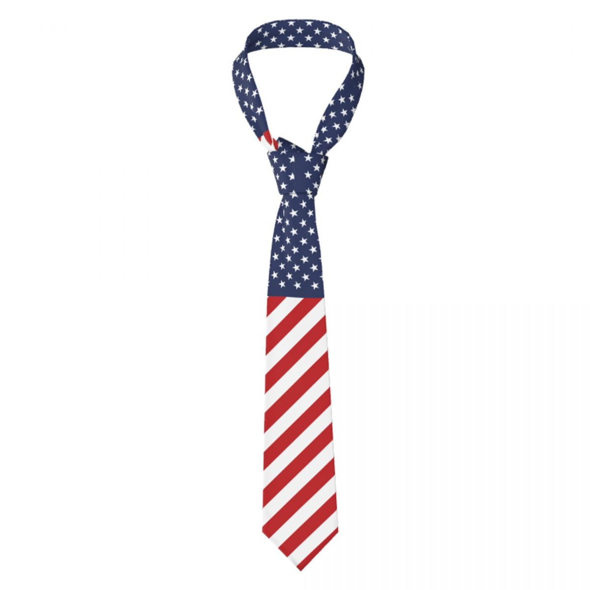 Flag Of United States USA Tie Emblem Cute Funny Neck Ties For Male ...