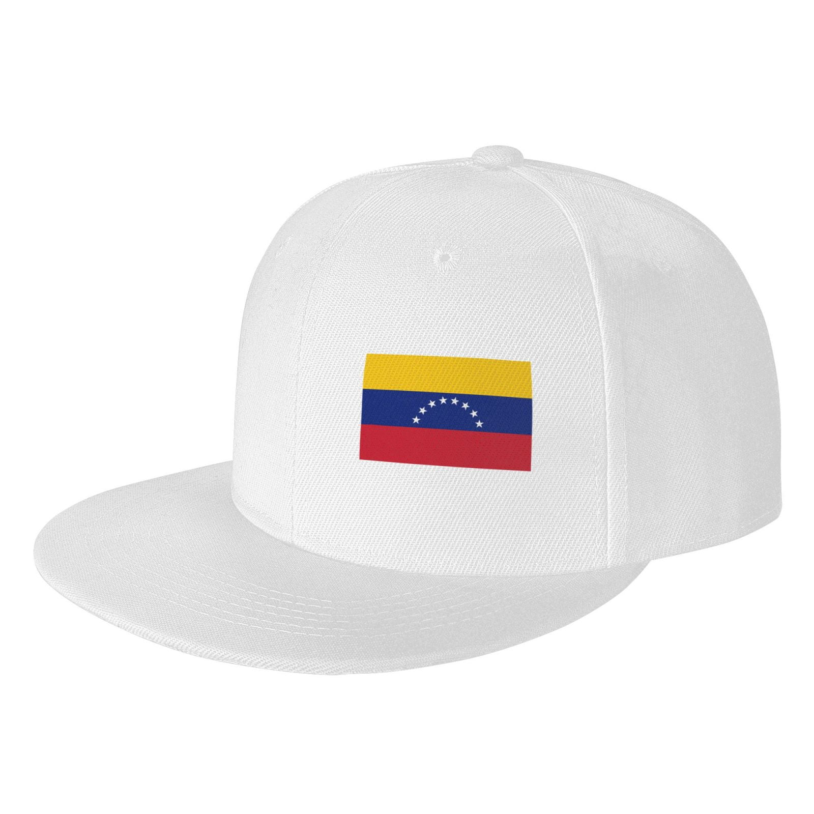 Flag Of Venezuela Flat Bill Hats for Men Snapback Skull Skateboard Hats ...
