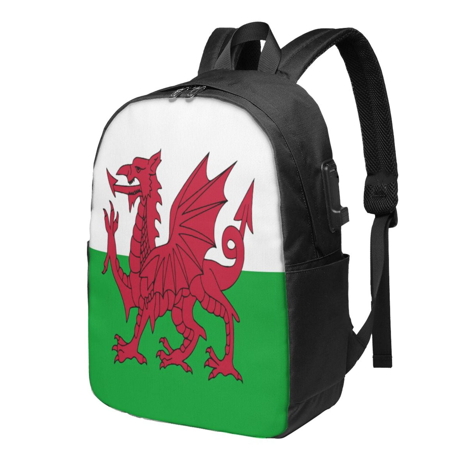 Flag Of Wales Backpack Fashion Travel Backpack Laptop Backpack 17 Inch ...