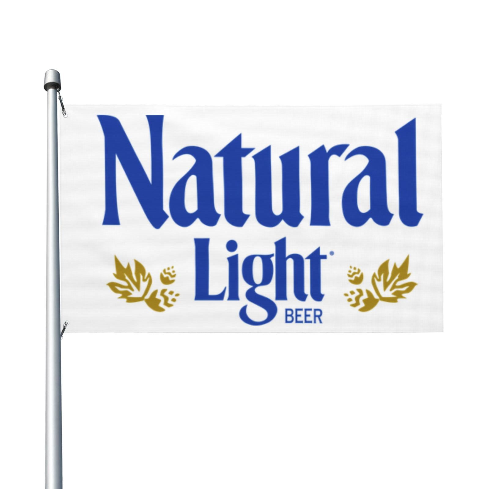 Natural Light Flag Outdoor Indoor Decorations Beer Banner for Yard ...