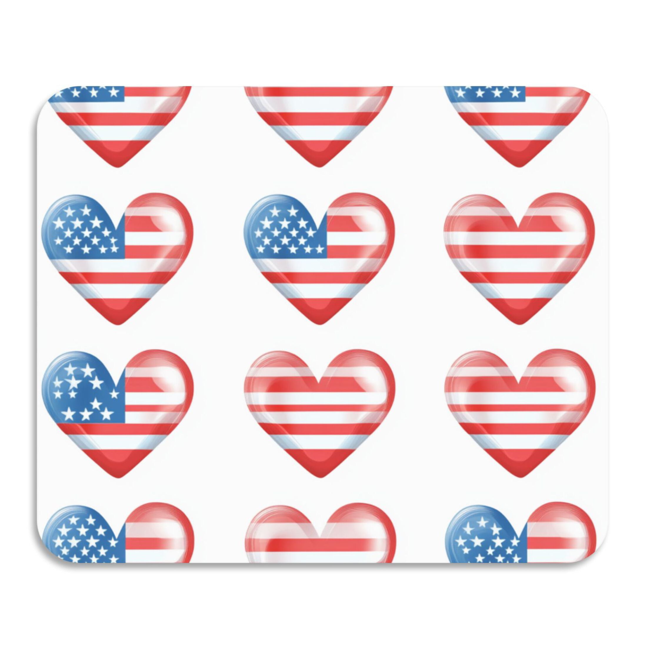 Flag Pattern Hearts Independence Days Diatomite Dish Drying Mat Drain ...