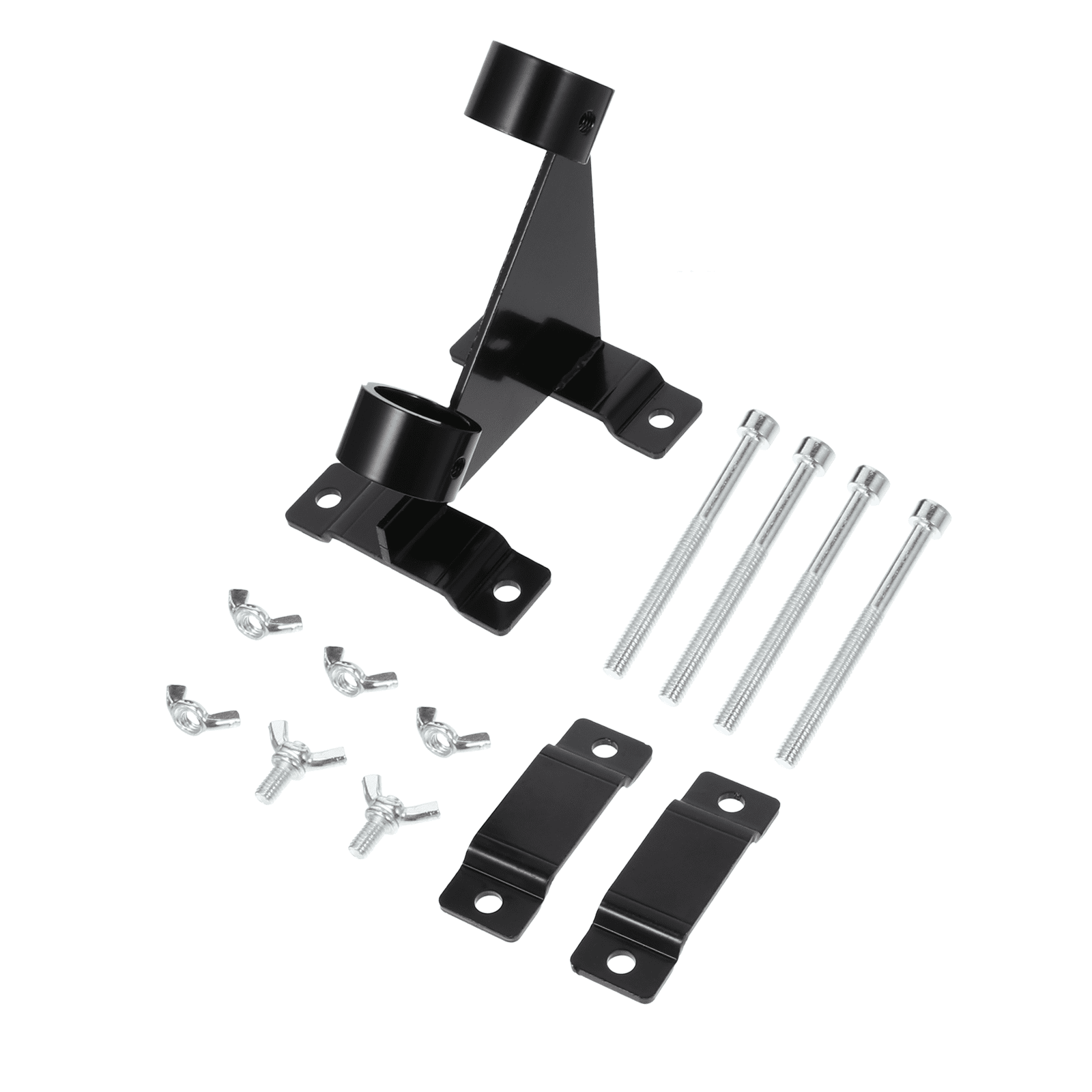 Flag Pole Bracket Base Flagpole Mounting Fixing Festival Simple Black ...