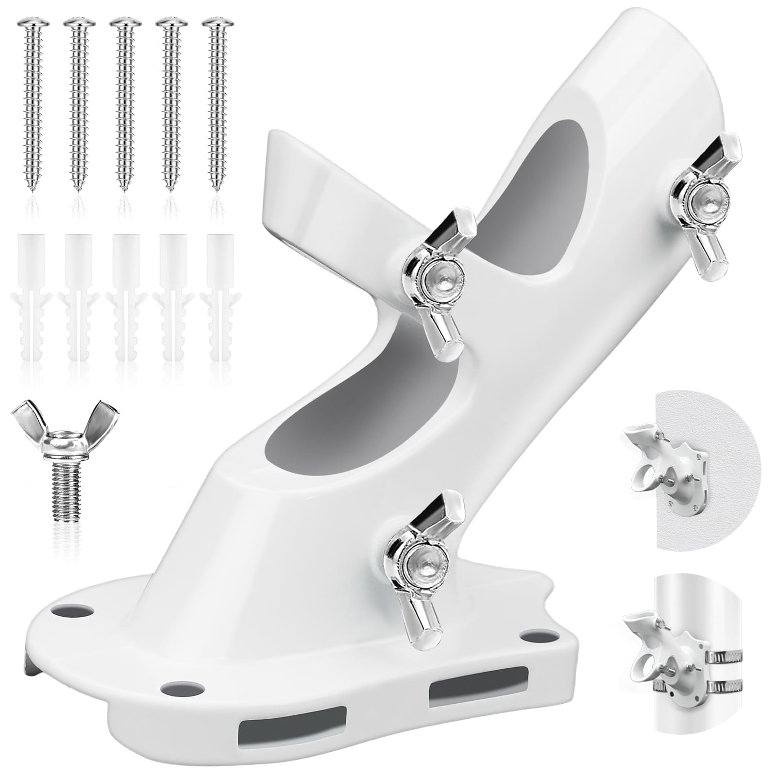 Flag Pole Bracket for JKF25 House, REERON 2-Positions Holder Mounts ...