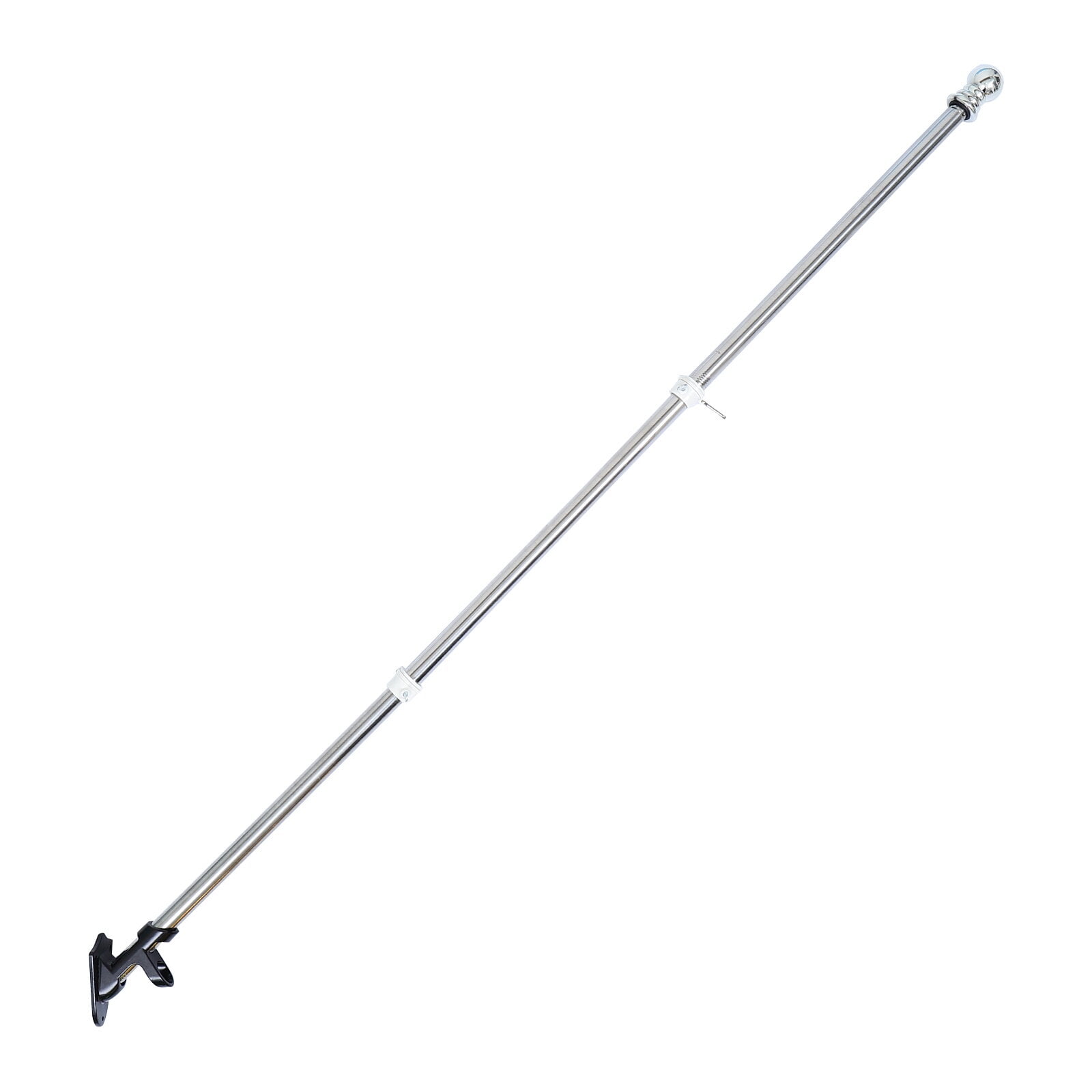 Stainless Steel Flag Pole Outdoor Metal Flagpole Rod with Wall Mount ...