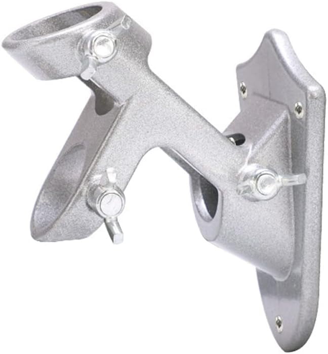 Flag Pole Holder 2 Angle Wall Mounted Aluminum Alloy Windsock Base ...