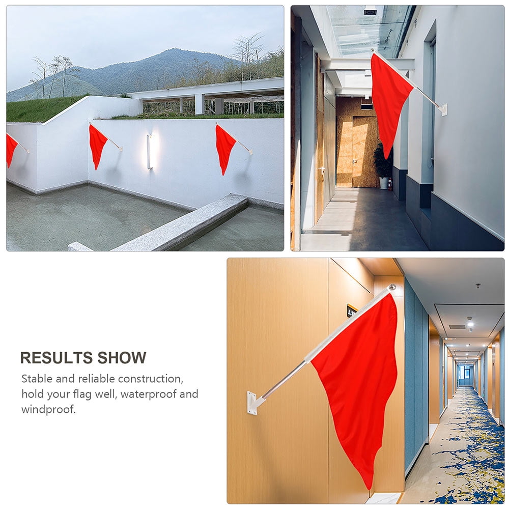 Flag Pole Holder 3 Pcs Self-adhesive Flag Pole Mounting Brackets Wall ...