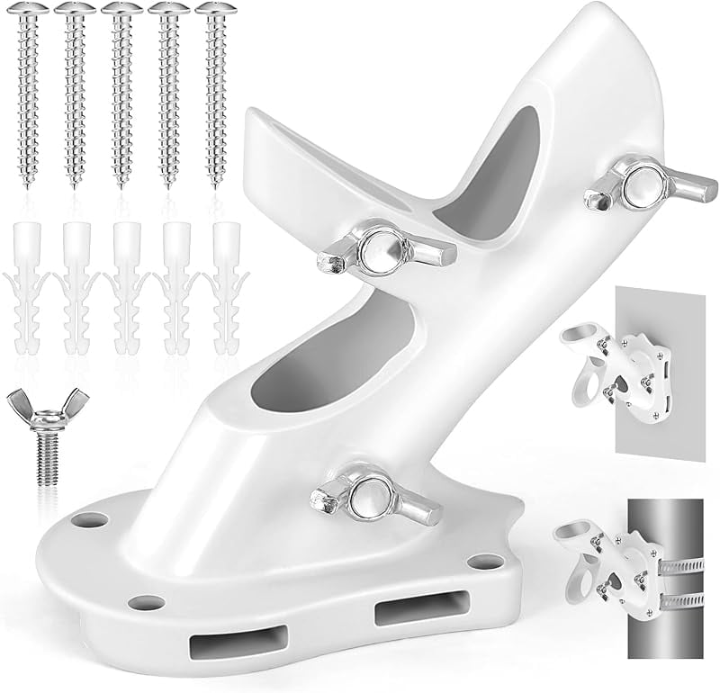 Flag Pole Holder, Anovo Flag Pole Brackets Mount Outside House Heavy ...
