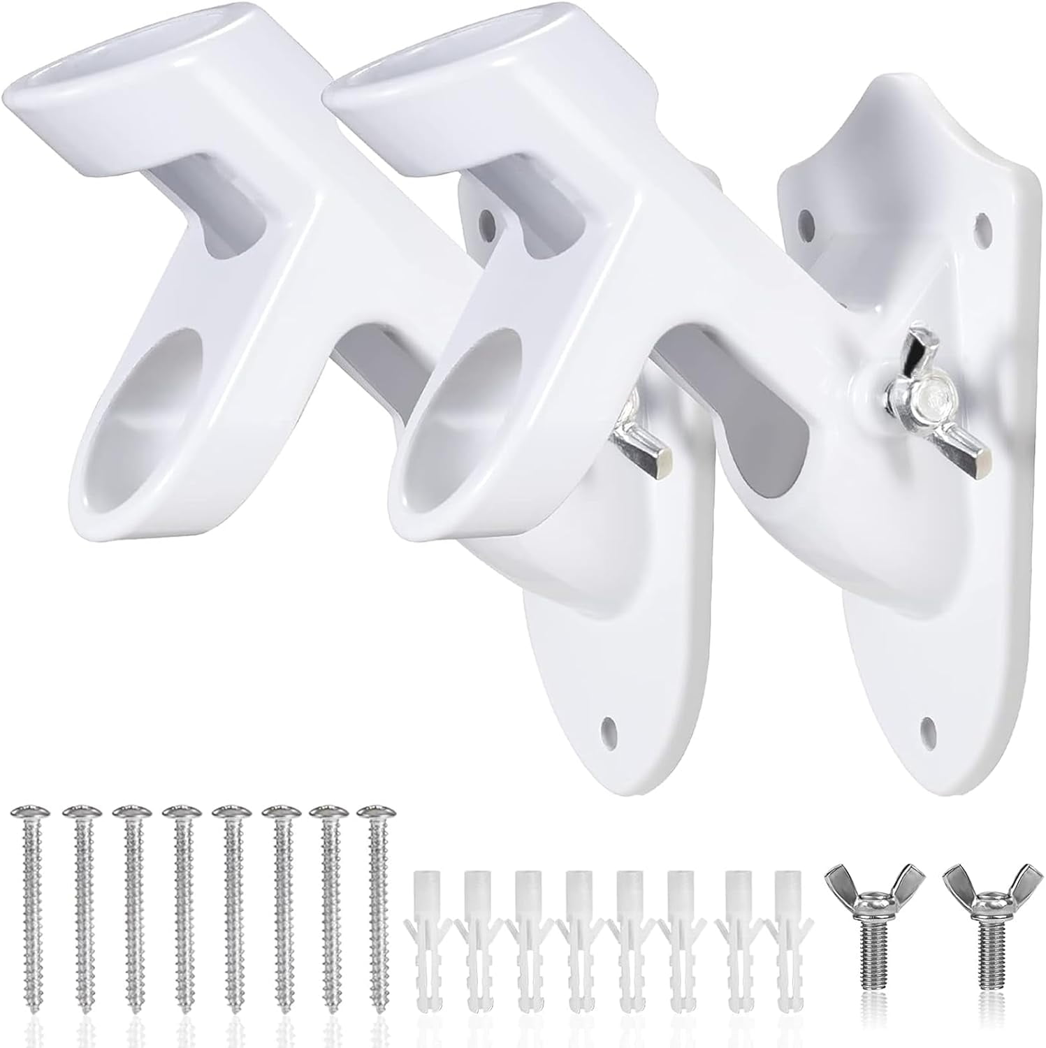 Flag Pole Holder Brackets, BONWIN 1" Flag Pole Mounting Bracket with ...