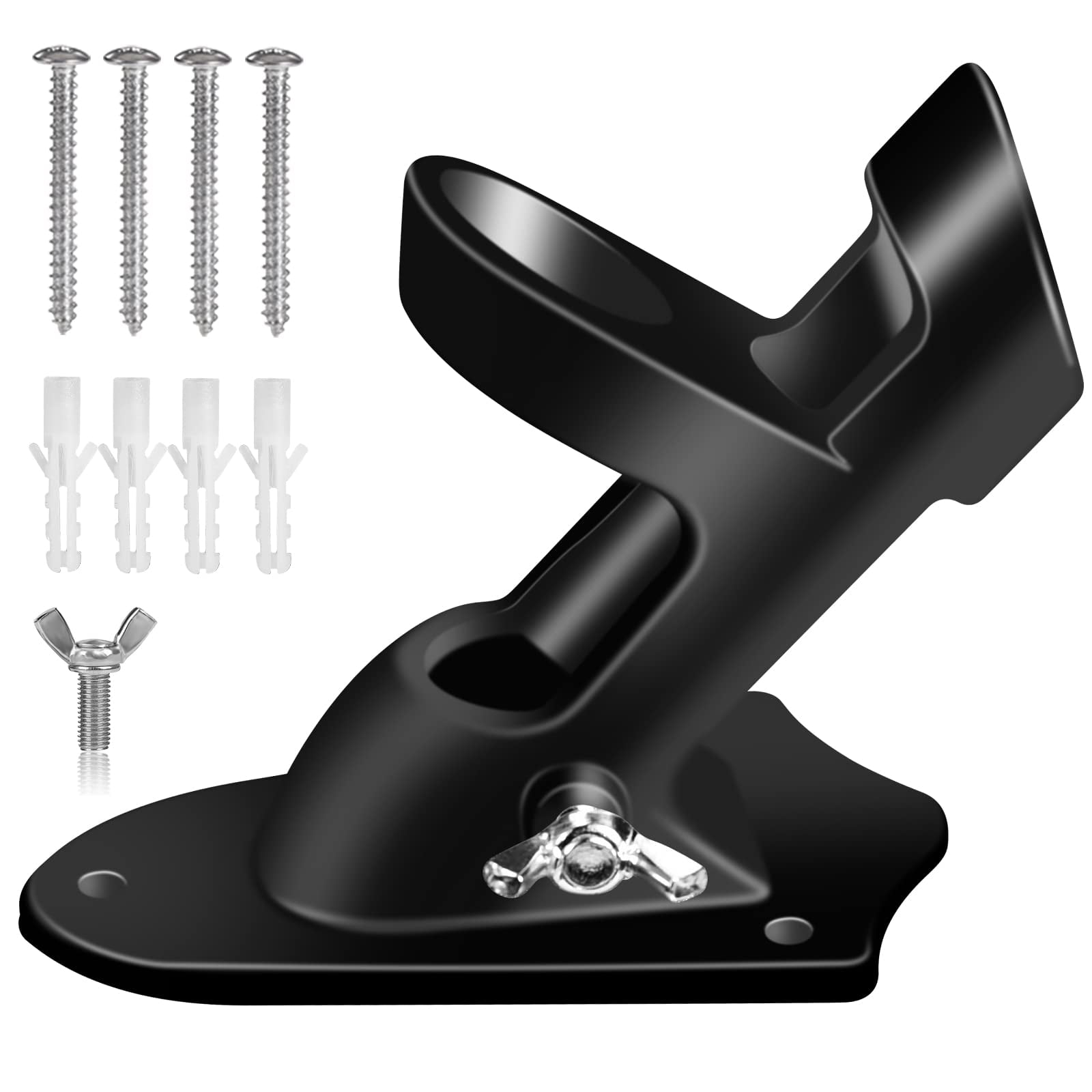 Flag Pole Holder Brackets, JKF25 BONWIN 1" Flag Pole Mounting Bracket with Hardwares for House ...