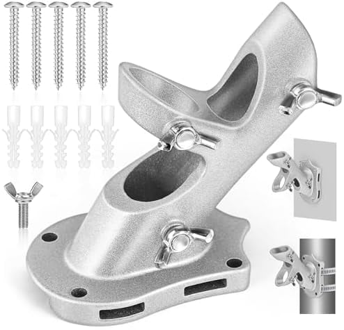 Flag Pole Holder, Flag Pole Brackets Mount Outside House Heavy-Duty ...