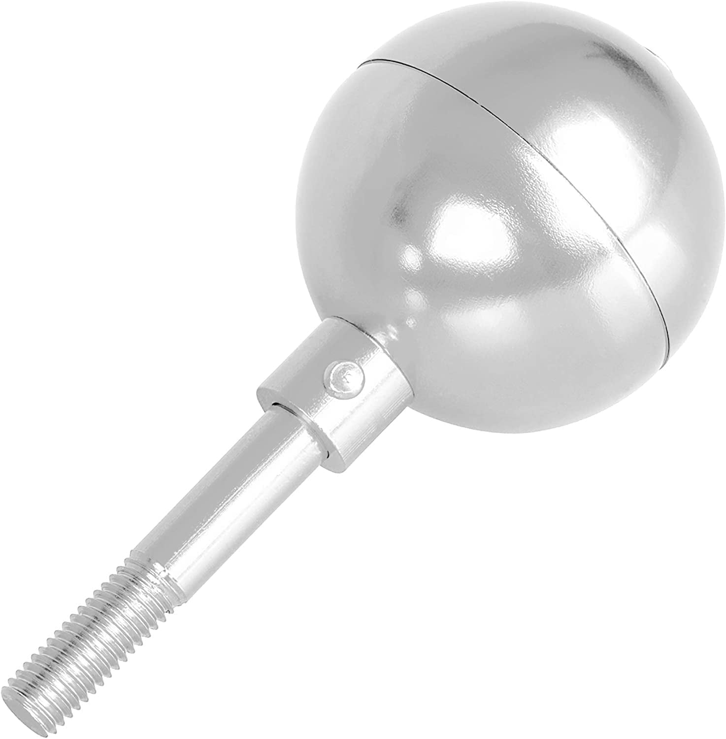 Flag Pole Silver Ball Topper, 1/2 inch Spindle, 3 inch Wide, Weatherproof Finial - Walmart.com