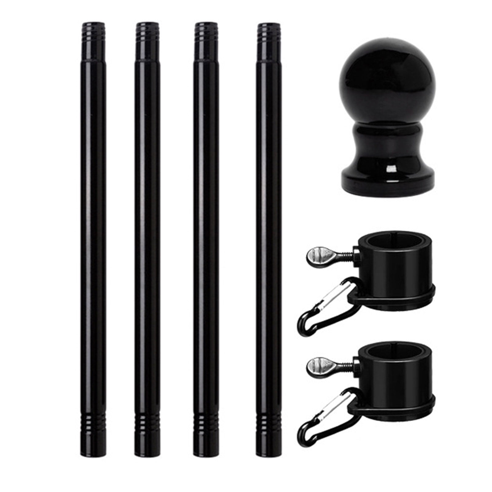 Flag Pole Tangle-Free Metal Weather-resistant Outdoor Flagpole Easy ...