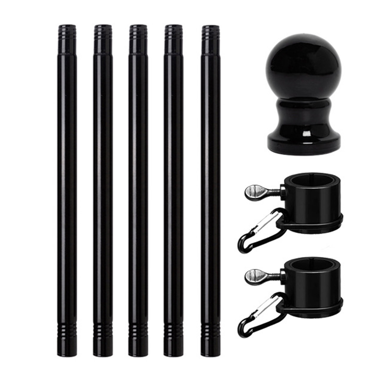 Flag Pole Tangle-Free Metal Weather-resistant Outdoor Flagpole Easy ...