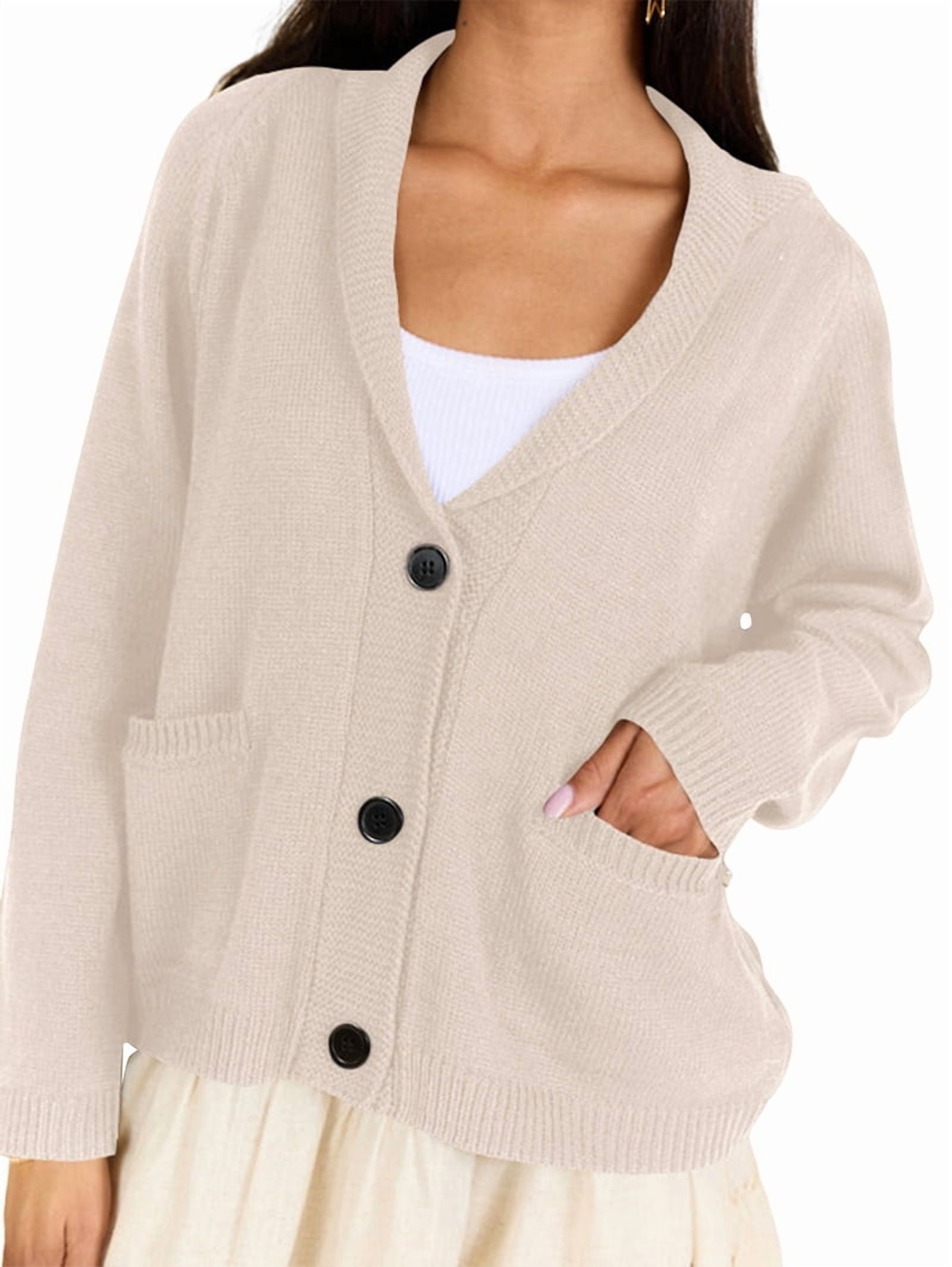 Flag Print Cardigan Casual Loose Long Sleeve V-Neck European and ...