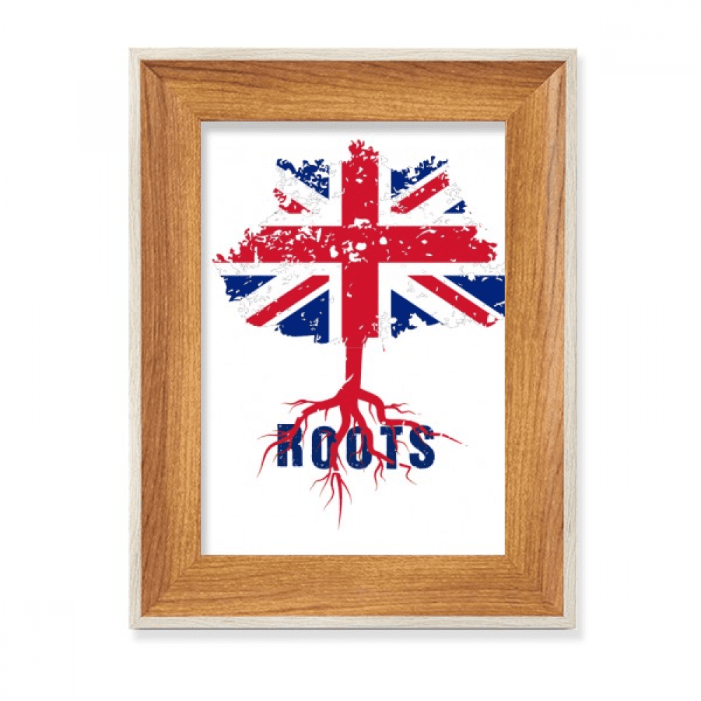 Flag Root Faly UK Desktop Wooden Photo Frame Display Picture Art ...