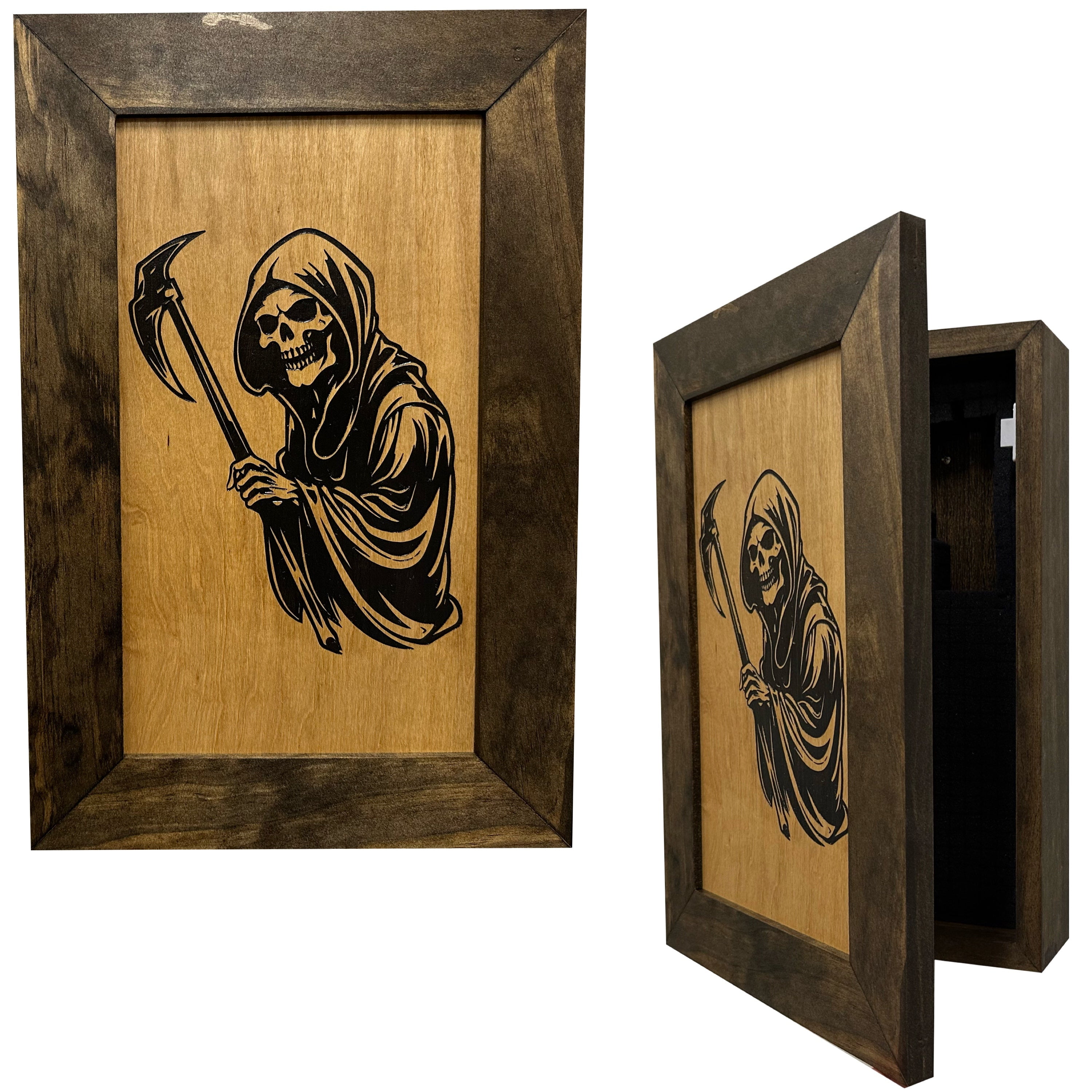 Flag Skull Hidden Storage Cabinet by Bellewood Designs - Walmart.com