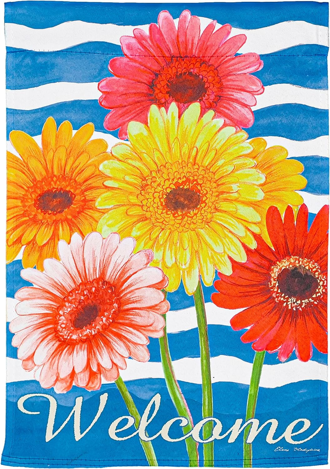 Flag Spring Gerbera Bouquet Garden Suede Flag Spring Floral Garden ...