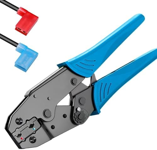 Flag Terminal Crimper AWG 22-14 (0.5-2.5mm²) Electrical Crimping Tool ...